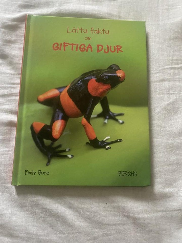 Lätta fakta om giftiga djur - barnbok | Blocket