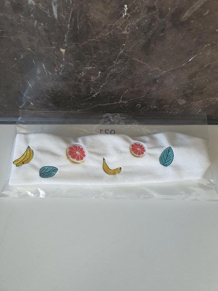 Hårband med frukt motiv "Sephora"NYTT inplastad 40kr | Blocket