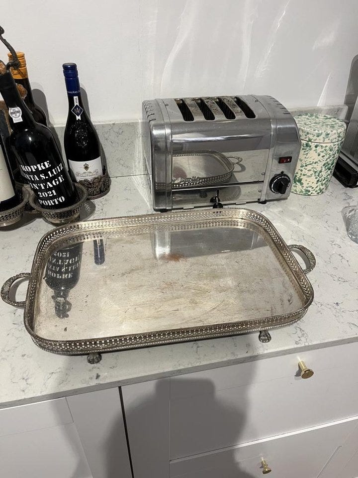 bricka silverplätterad | Blocket