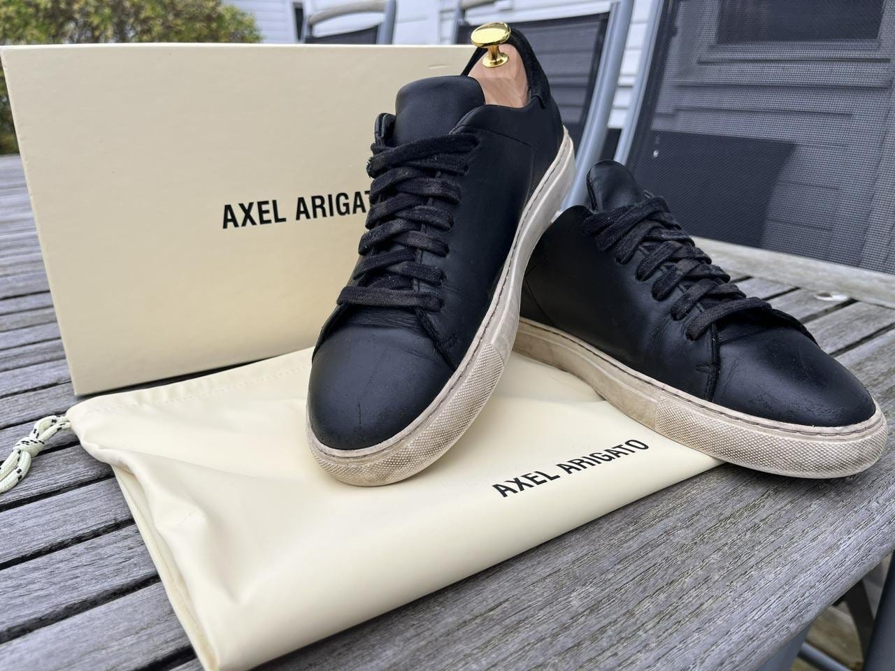 Axel Arigato svarta skin - stl 40 | Blocket