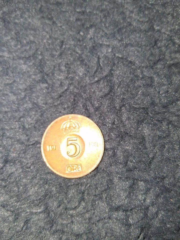 mynt 5 öre svenskt orginal. | Blocket