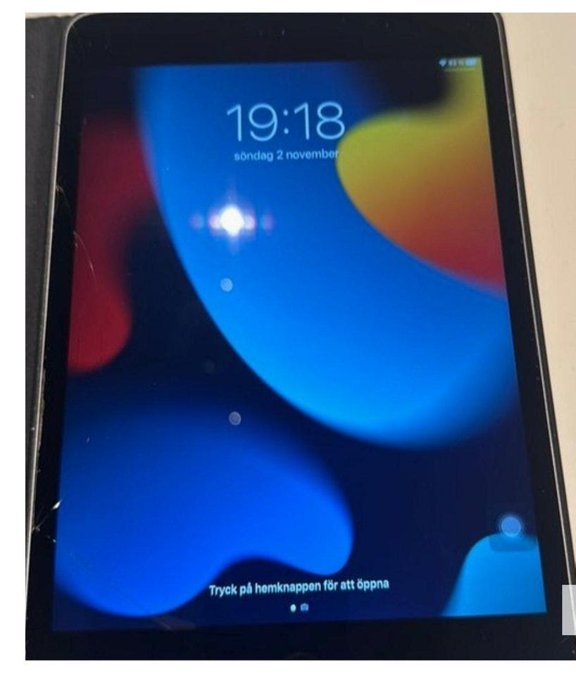 Ipad Mini med dyrare fodral. | Blocket