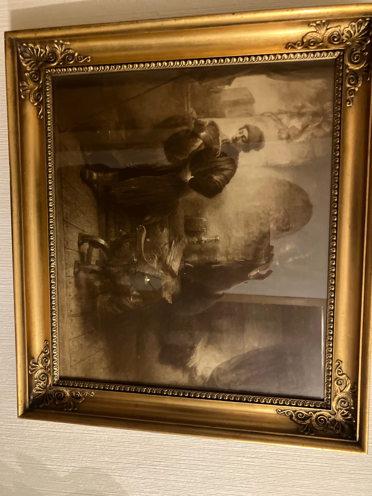 Rembrandt Studenten. Bronsfärgad ram | Blocket