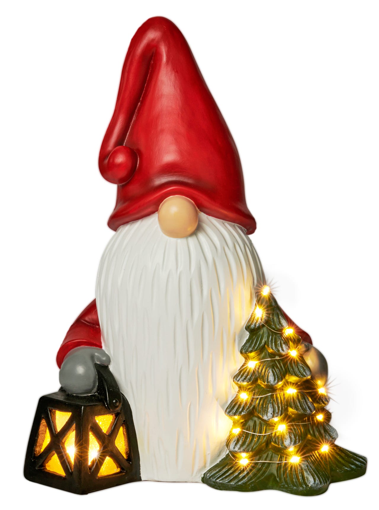 Tomte med lykta dekorationsbelysning | Blocket