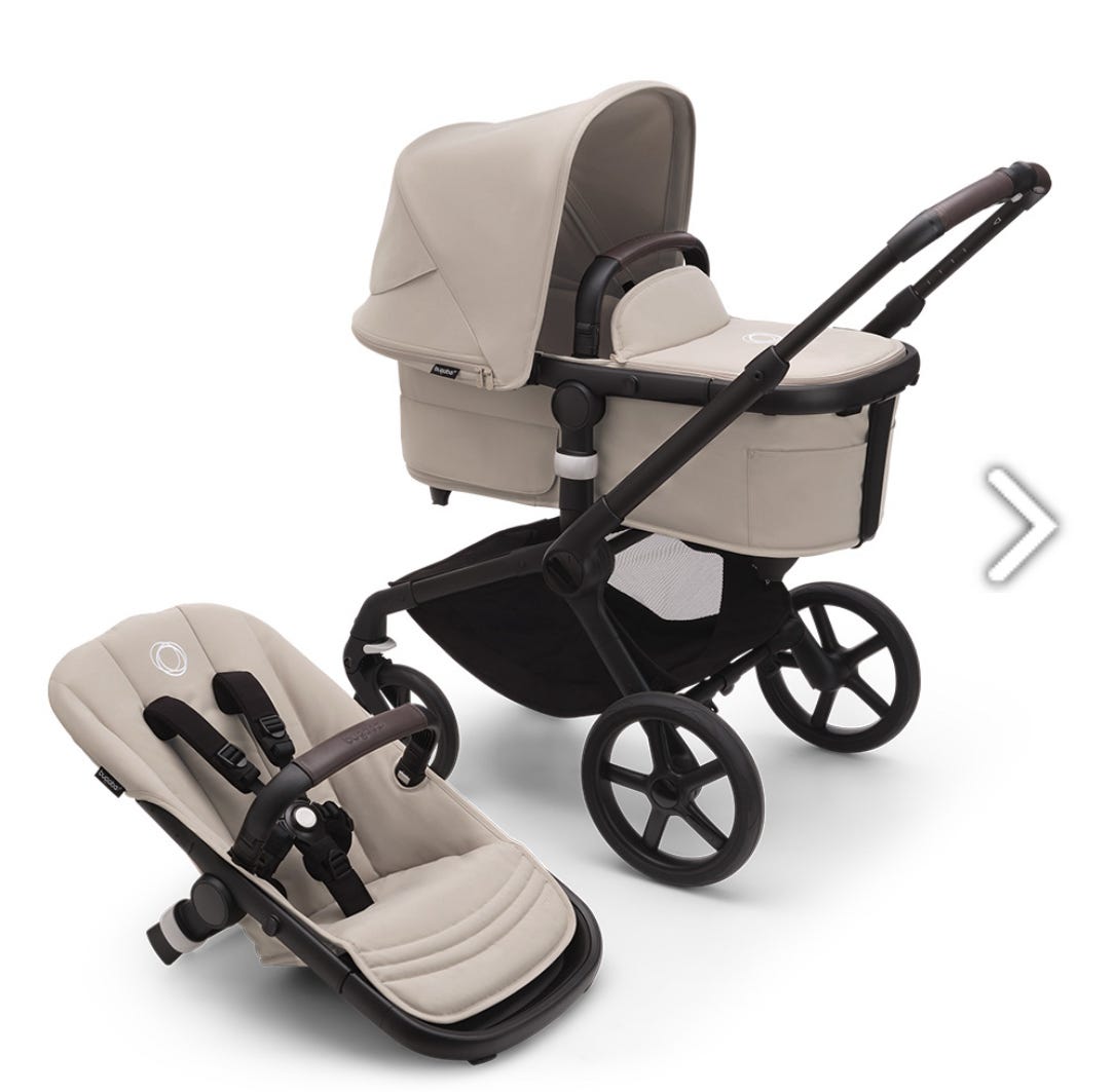 Bugaboo Barnvagn Beige med Svart Chassi | Blocket