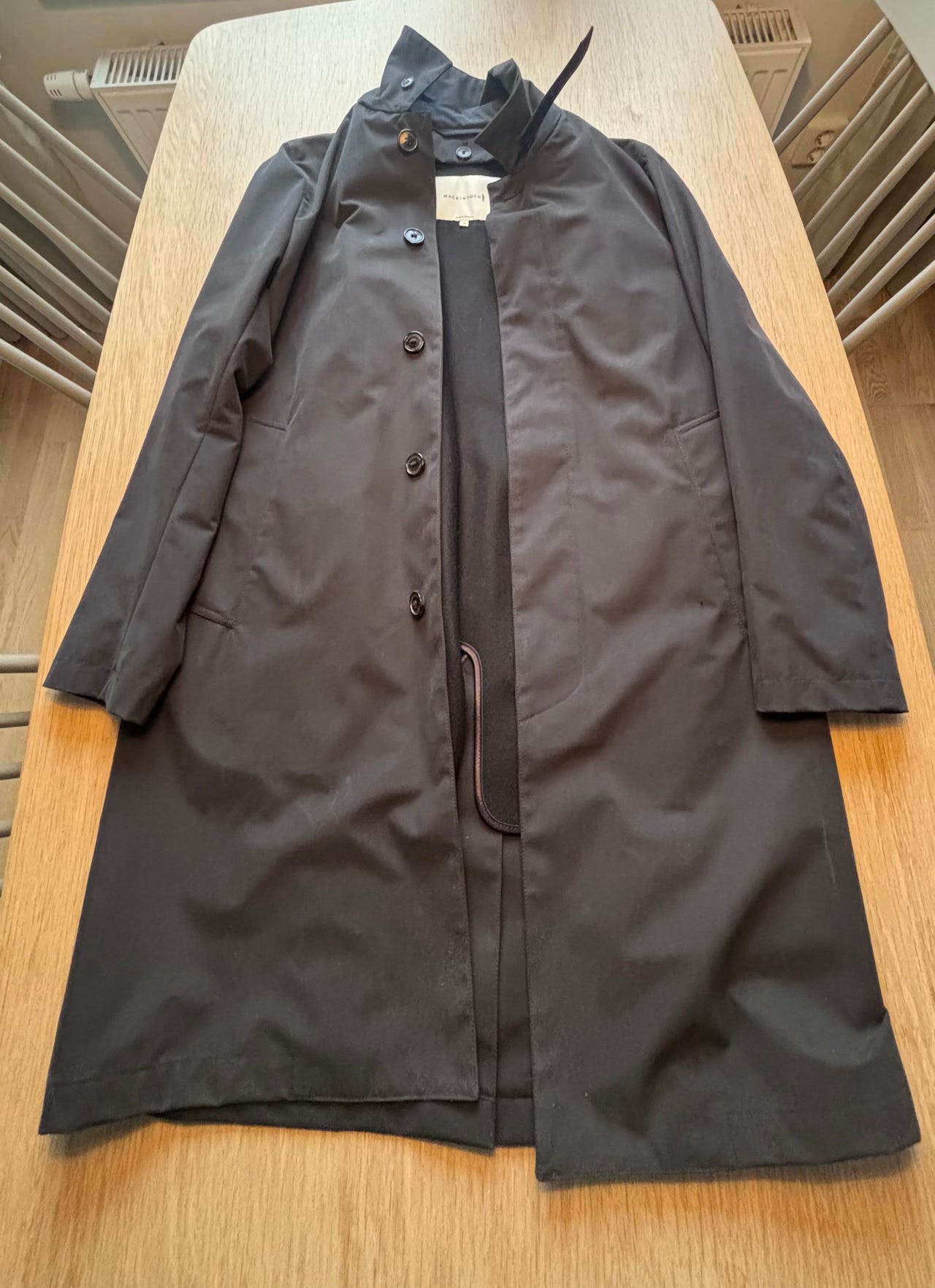 Mackintosh Dunoon Car Coat Navy i storlek Medium 40 | Blocket