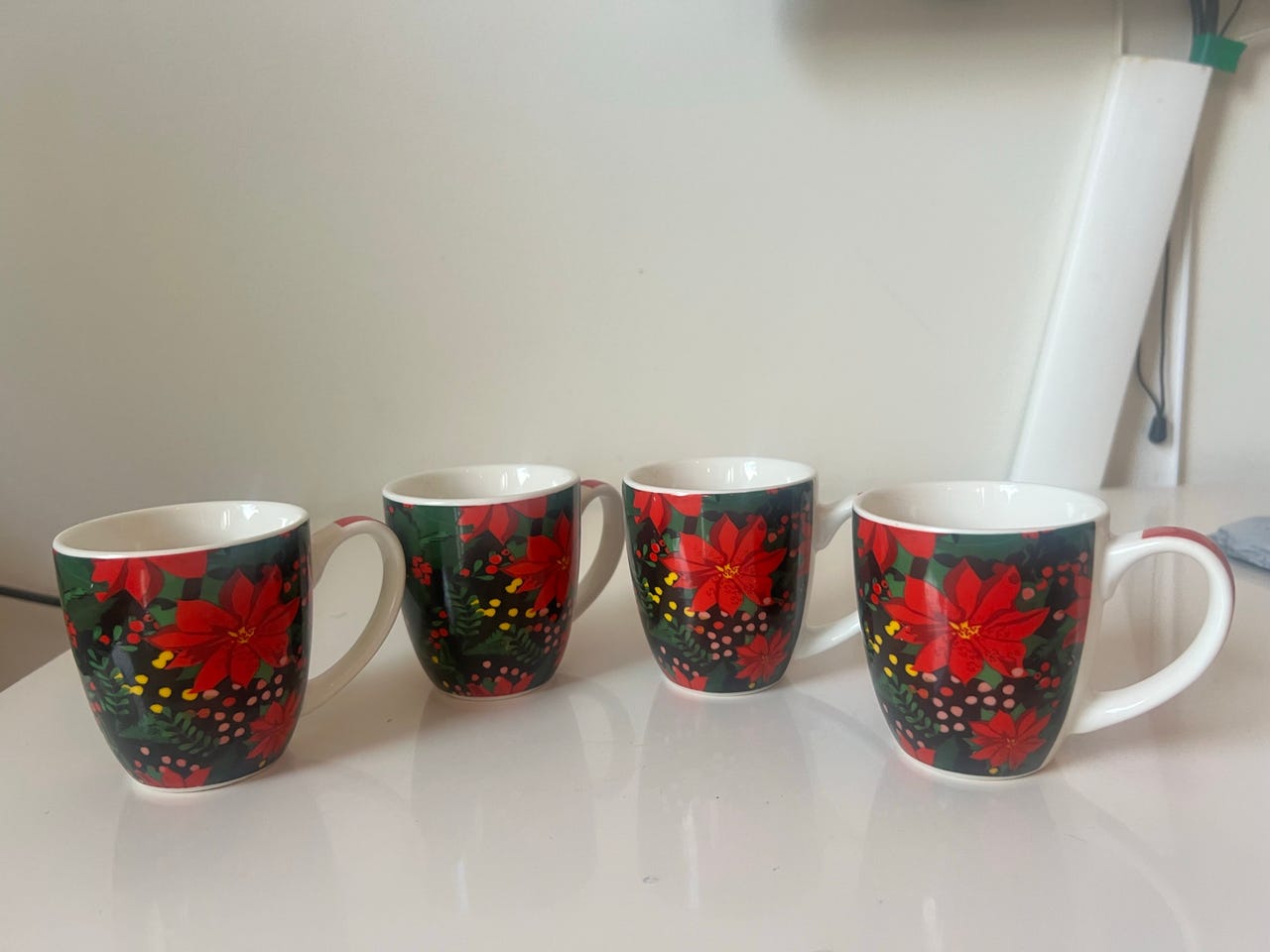 Ica Mugg Julmotiv Keramik 4-pack retro julstjärna | Blocket