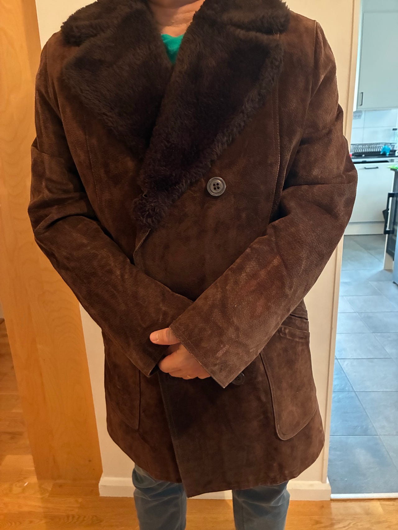 Skin ytter rock 70-talet i storlek stor medium 900kr eller högst ...