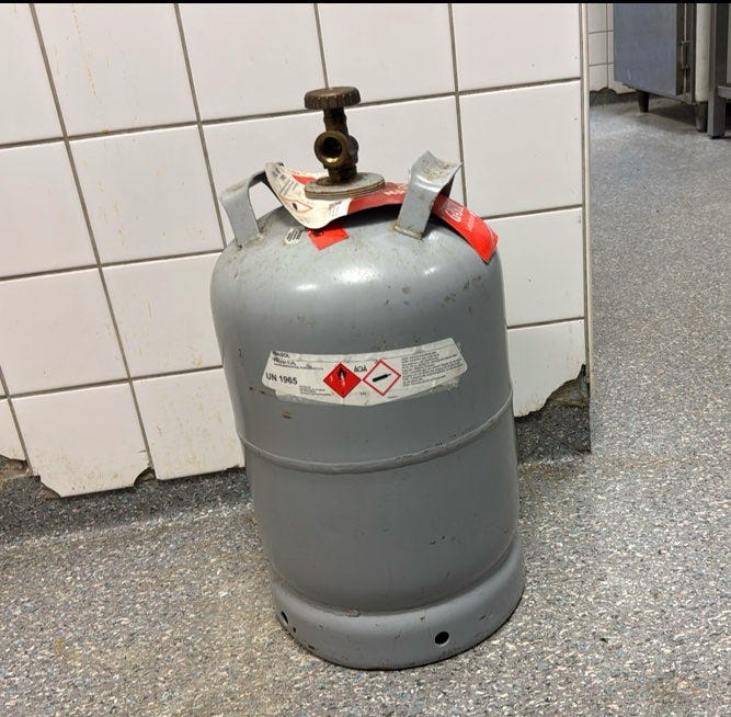 AGA Gasolflaska 10 kg stål grå | Blocket