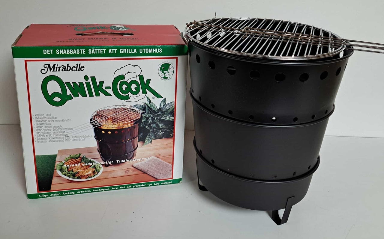 Mirabelle Qwik Cook helt ny TIDNINGSGRILL grill campinggrill picknick ...
