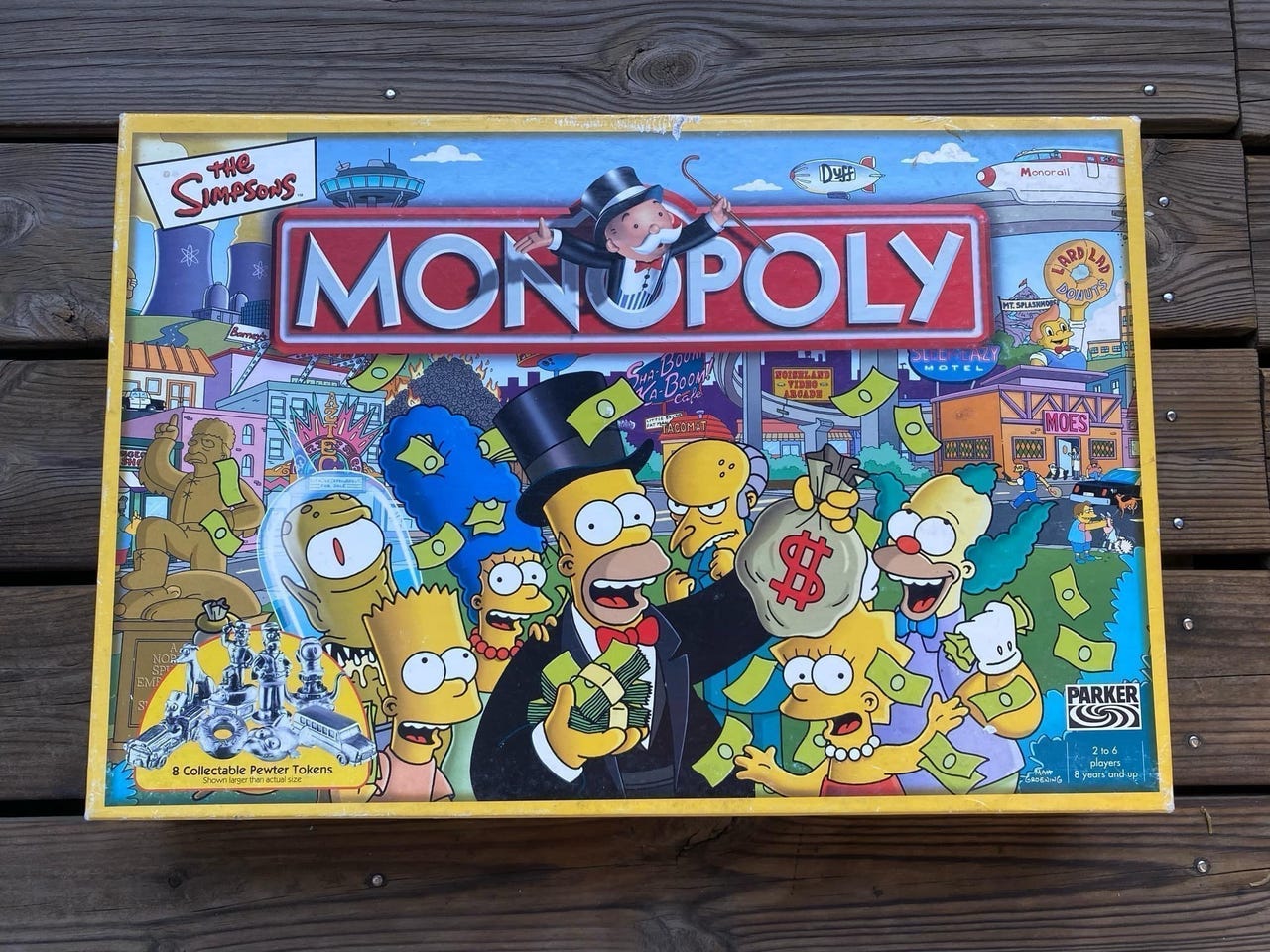 MONOPOL MONOPOLY The Simpsons Simpson Bart Homer Lisa Maggie Marge ...