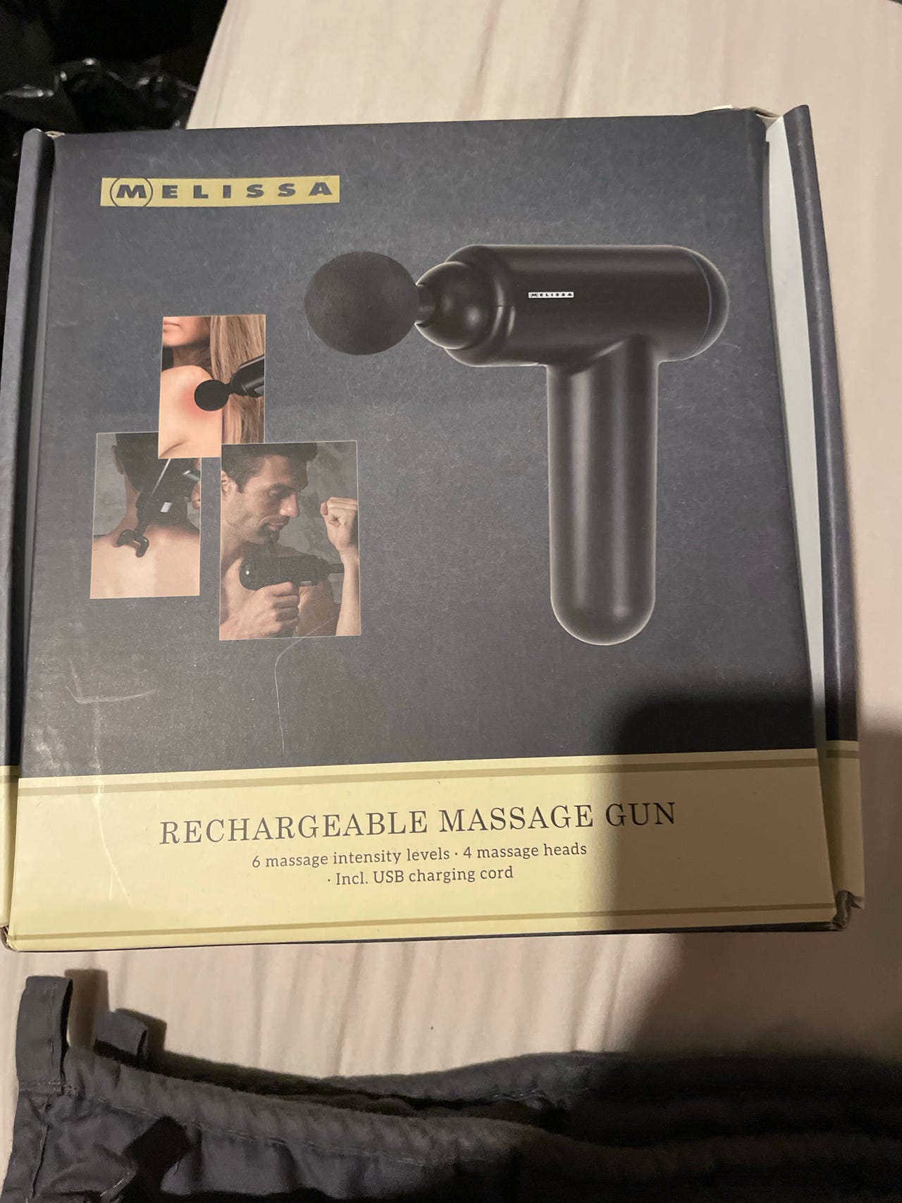 Melissa Massage Gun med uppladdningsbart batteri och flera ...