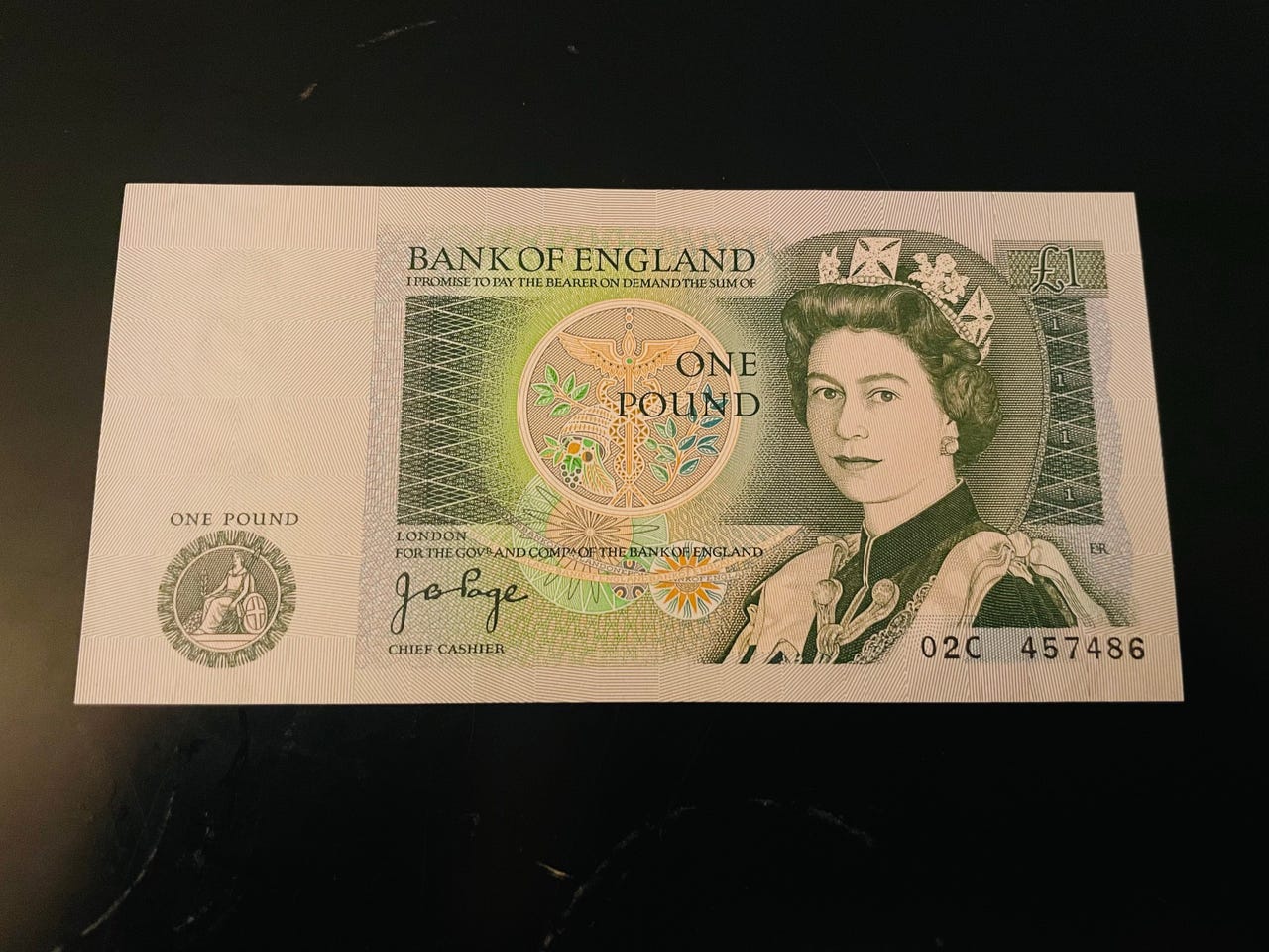 Bank of England One Pound Sedel | Blocket