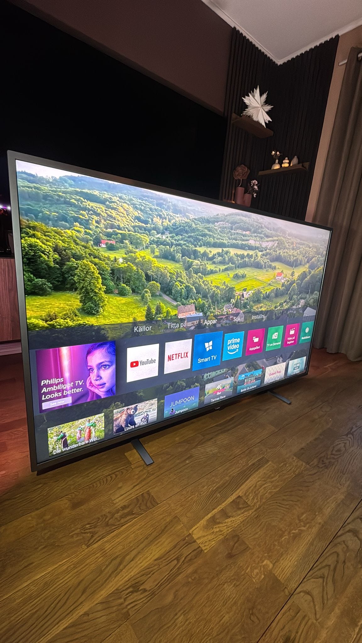 Philips Tv med Ambilight 65 tum Smart | Blocket