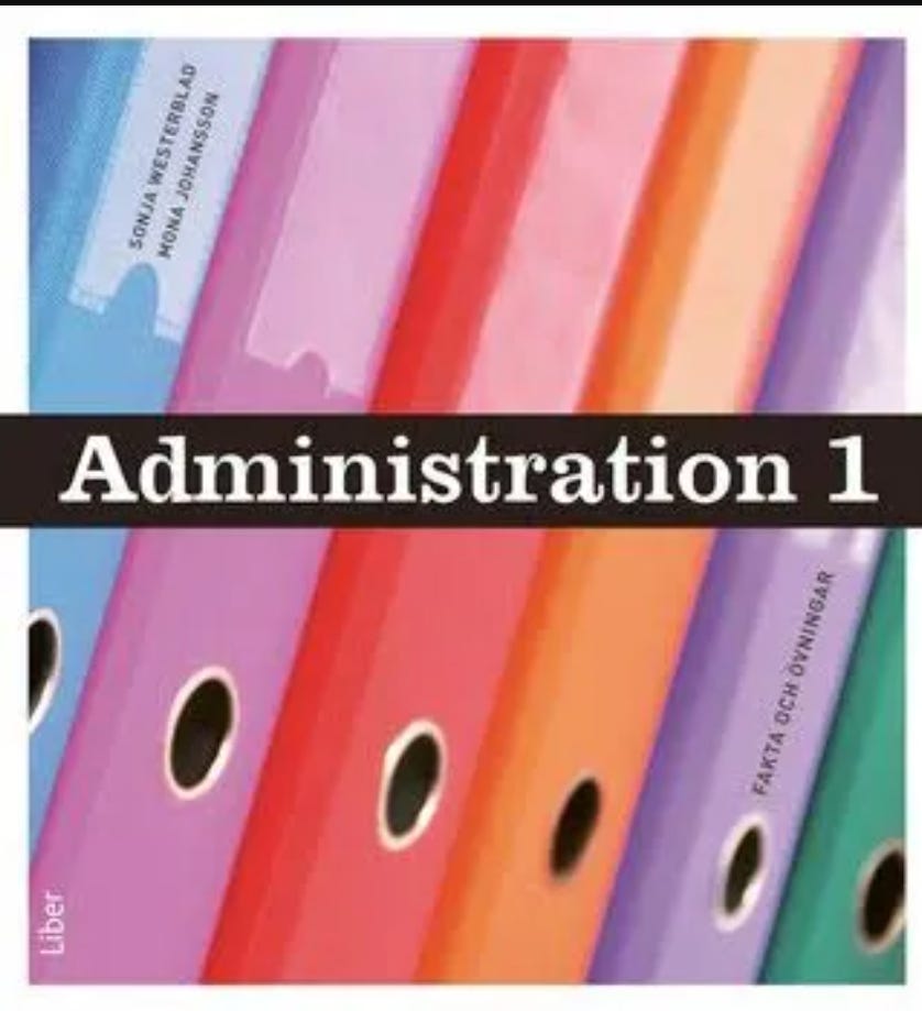 Administration 1 Fakta och övningar | Blocket