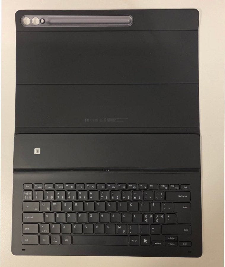 Galaxy Tab S9 | S10 Ultra Book Cover Keyboard Slim — AI Key | Blocket