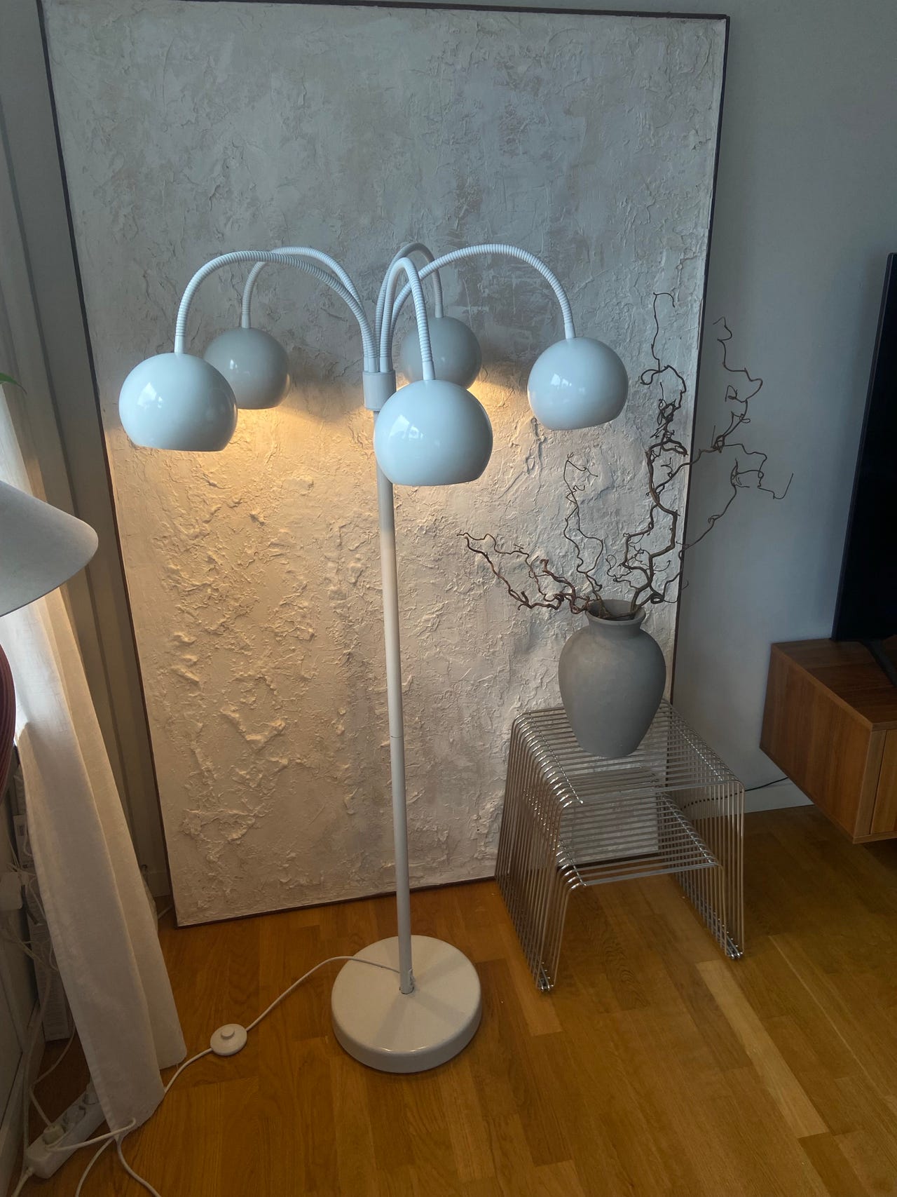 Vintage golvlampa av leitmotiv, spider 1980 | Blocket