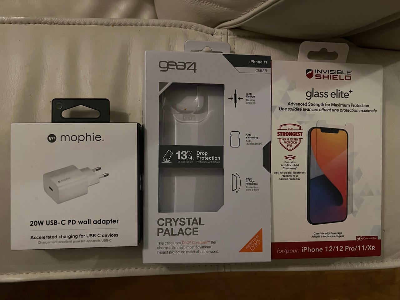 Invisible shield glass elite/ gear4 drop protection/ mophie Wall ...