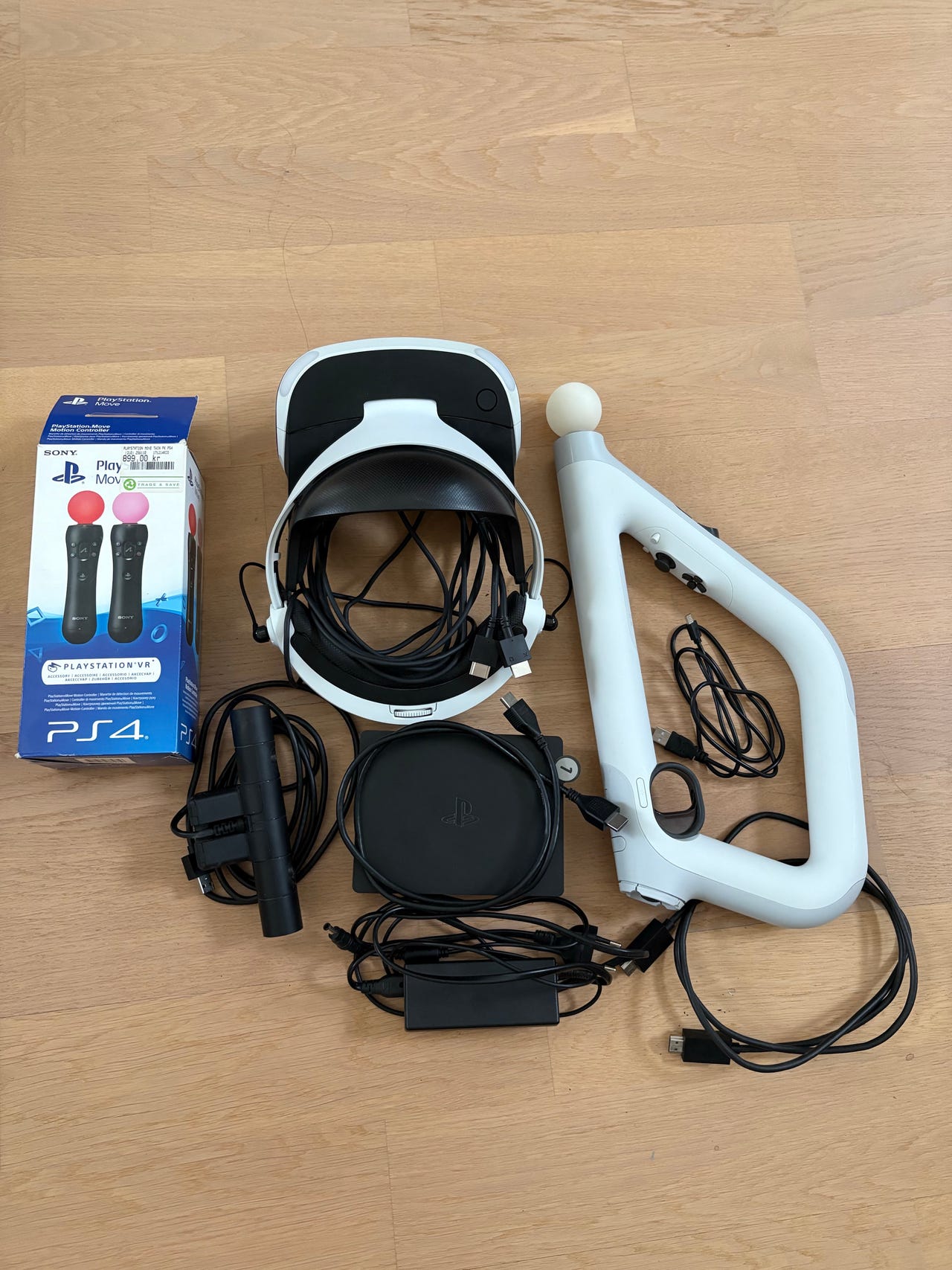 Sony PlayStation VR headset med move, aim controller | Blocket