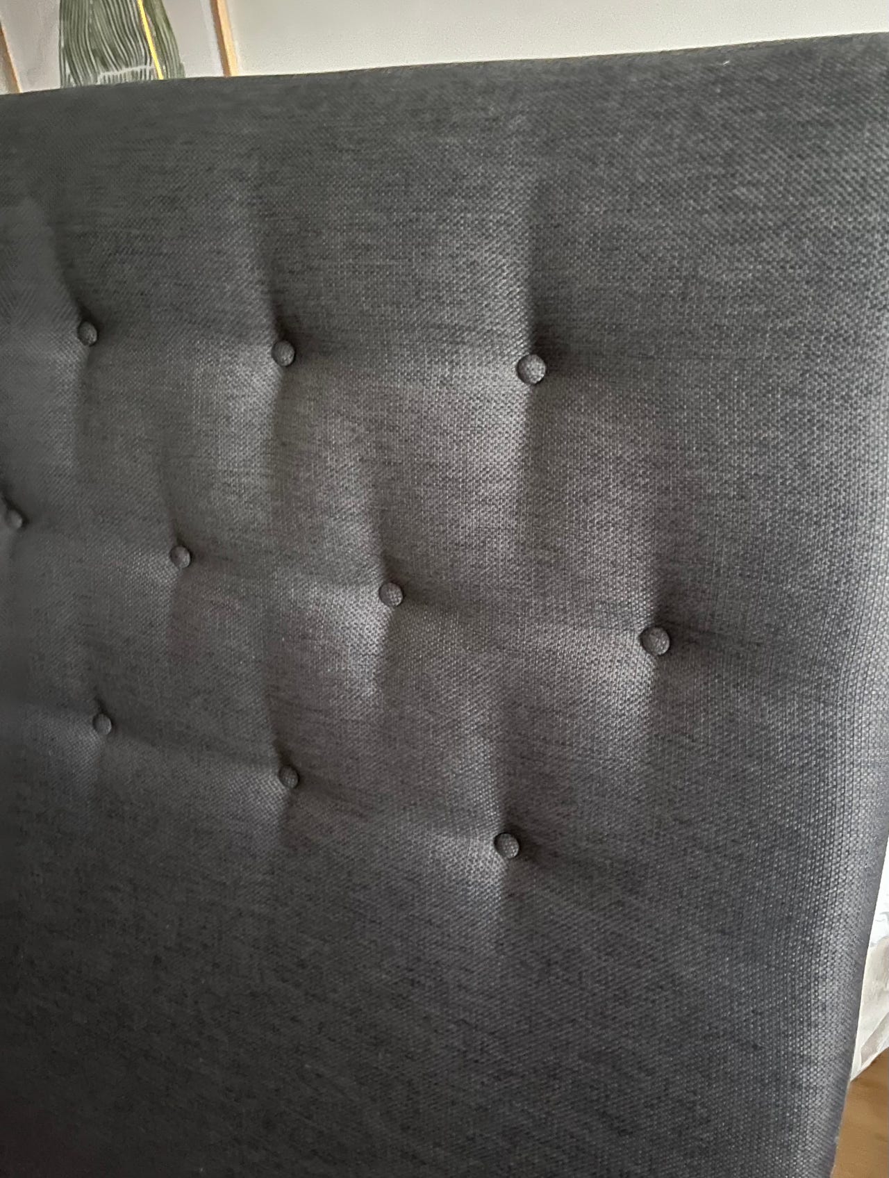 Sänggavel 130 cm bred mörkgrå | Blocket