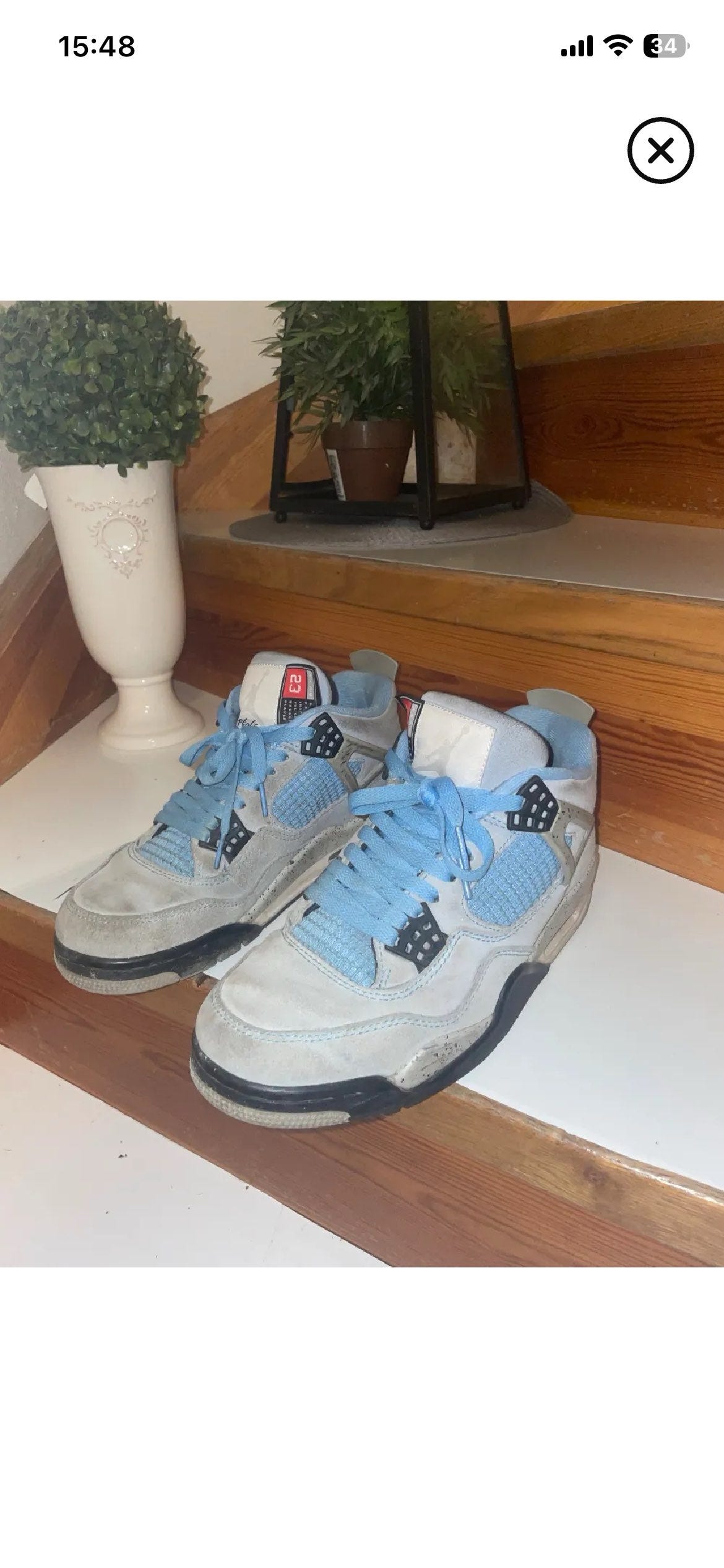 Nike air jordan 4s university blue 42.5 | Blocket