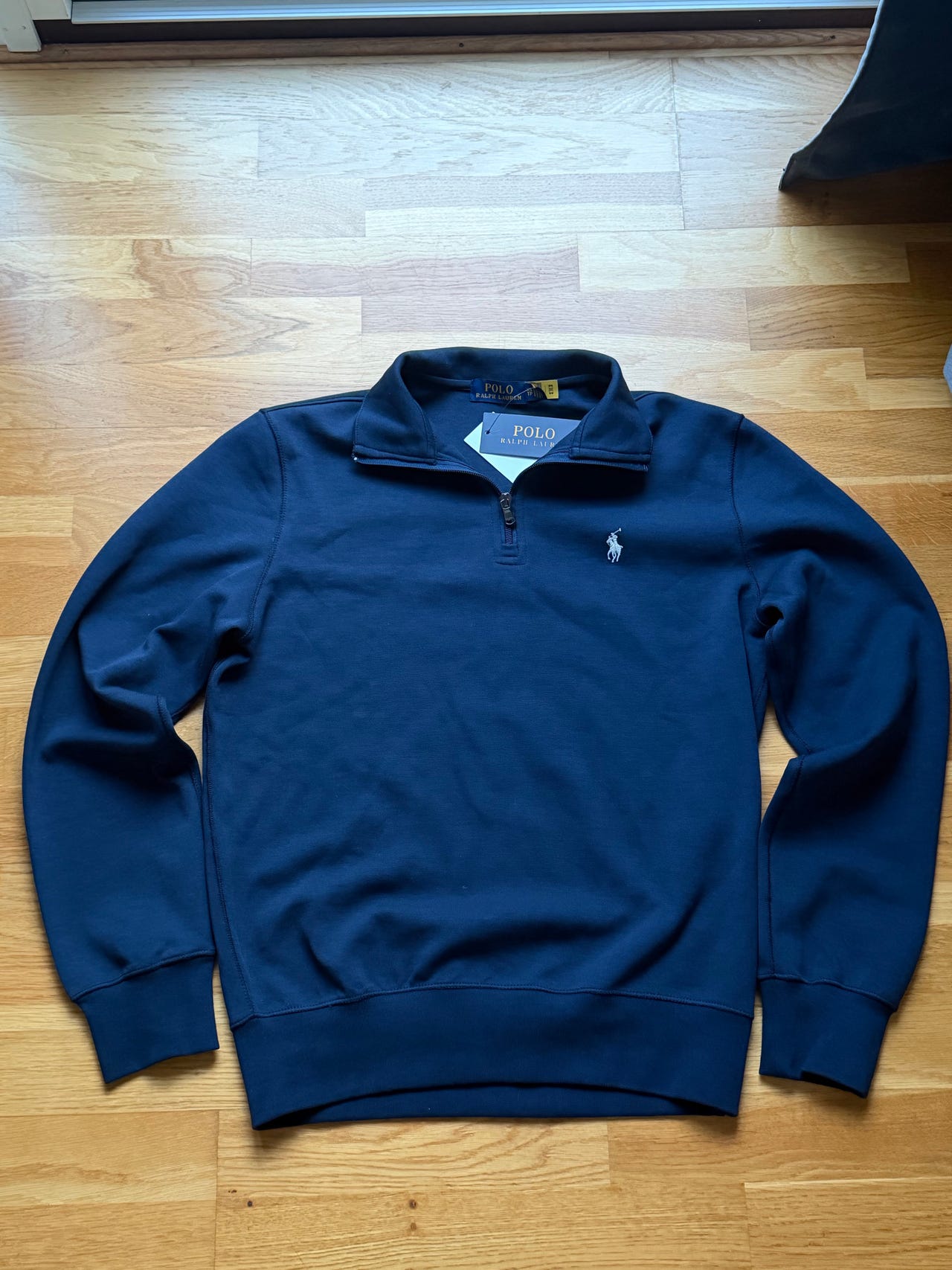 Marinblå half zip från Polo Ralph Lauren | Blocket