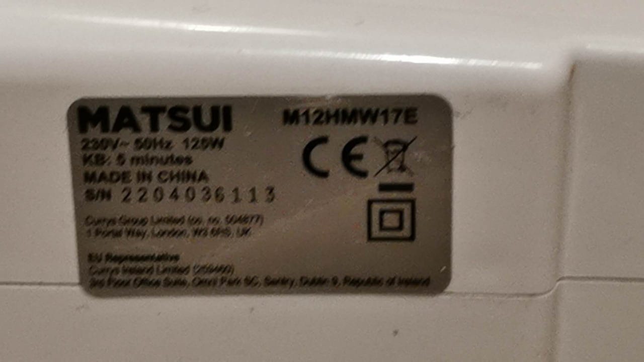 Matsui M12HMW17E Handmixer (köksmixer) | Blocket