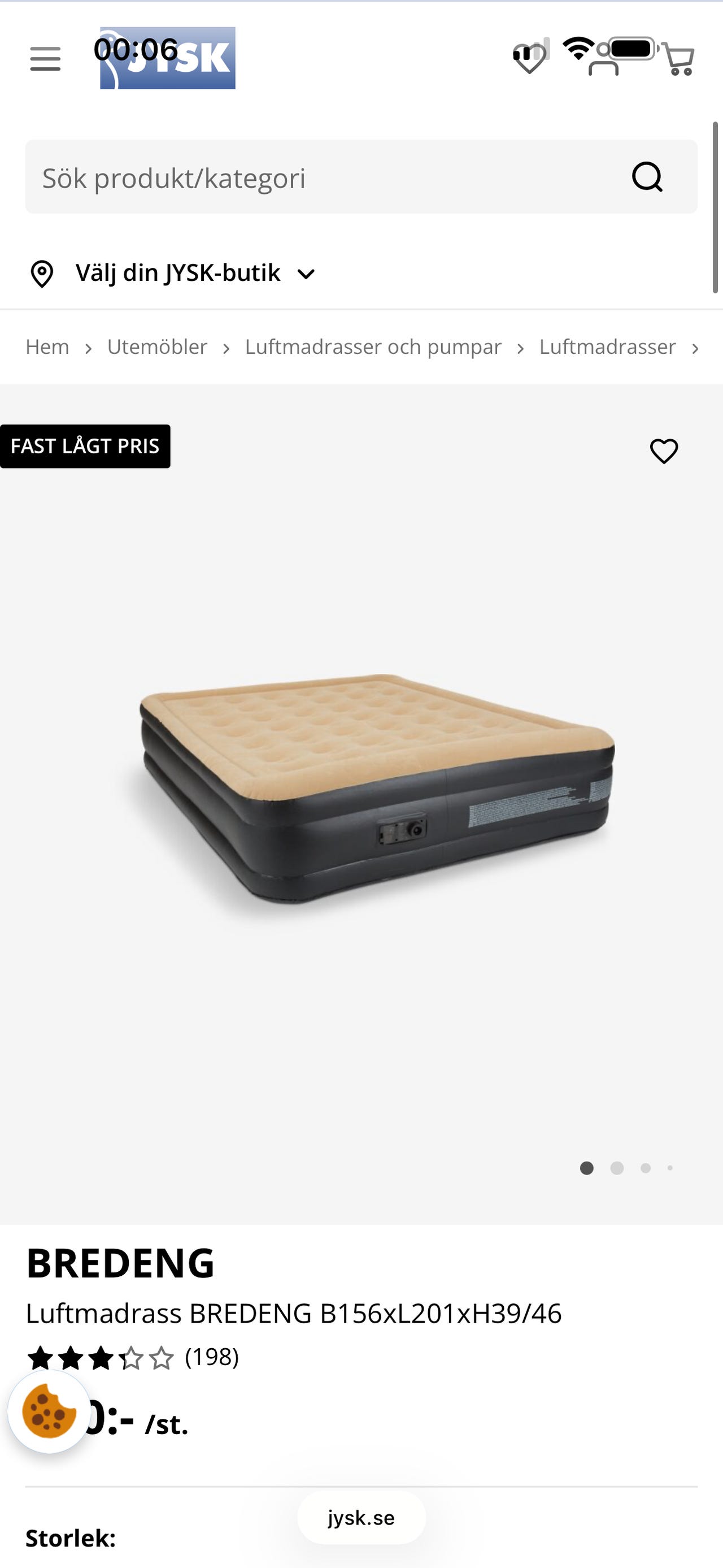 Luftmadrass - från jysk | Blocket