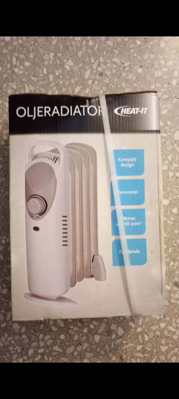 Heat-It Oljeradiator Kompakt design Vit | Blocket