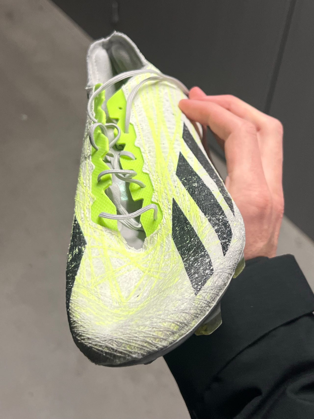 Adidas X Crazyfast Strung Fg 'Grey Lucid Lemon' Sneakers IG0783 | Blocket