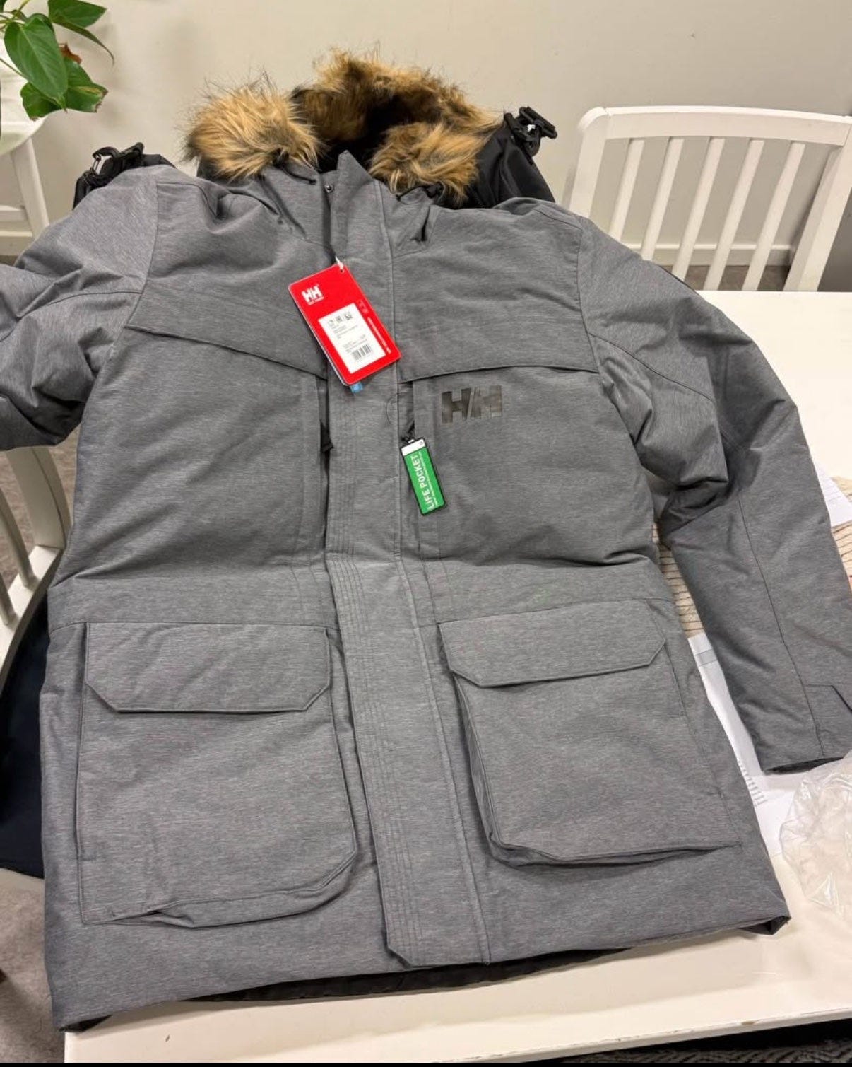 Helly Hansen Vinterjacka Grå S Polyester Dam | Blocket