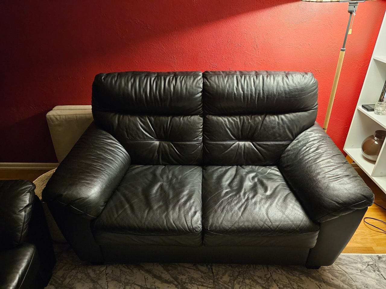 Mio lädersoffa 2 sits | Blocket