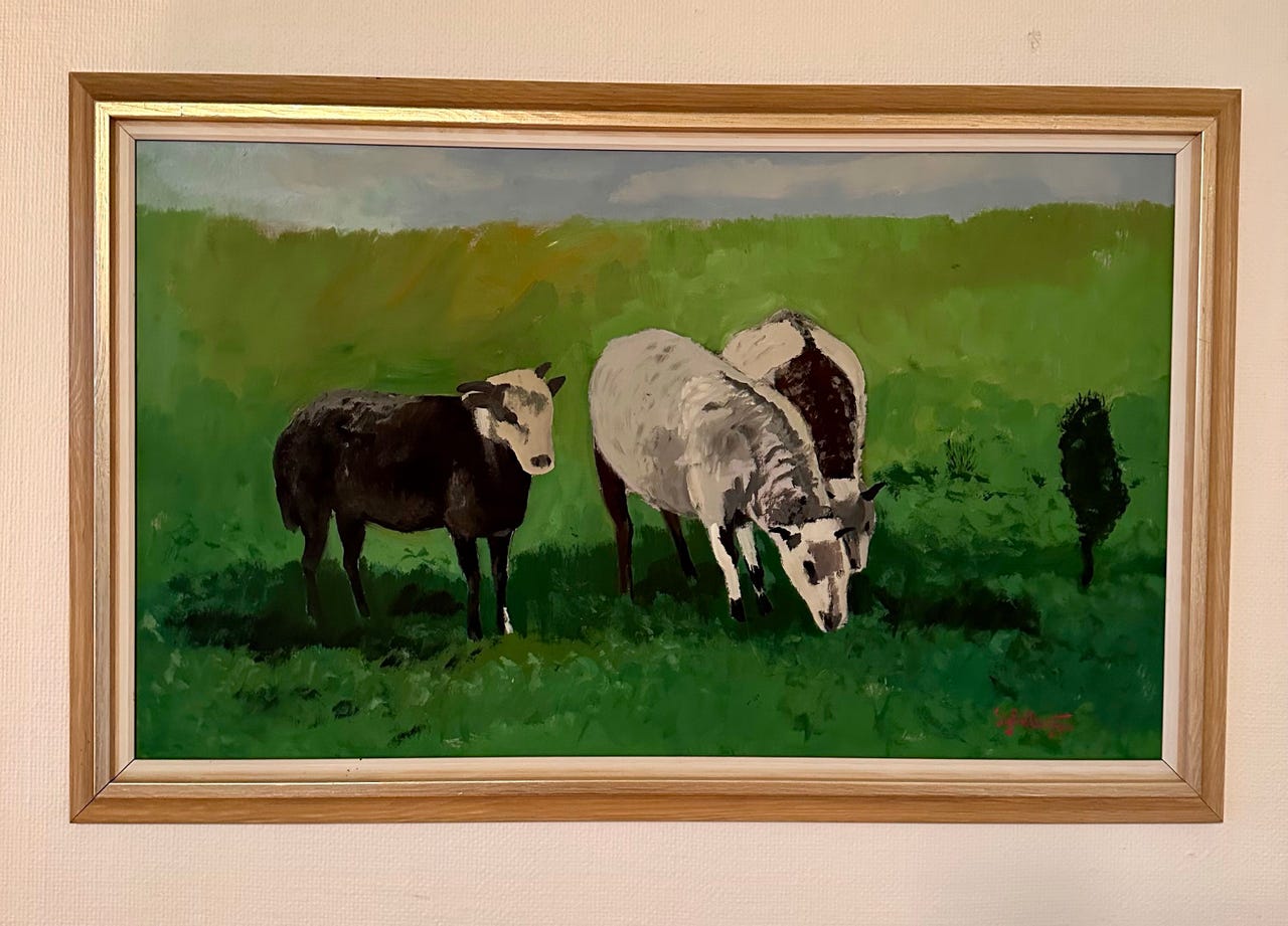 Sigfrid Bengtsson Tavla Gotlandsfår | Blocket