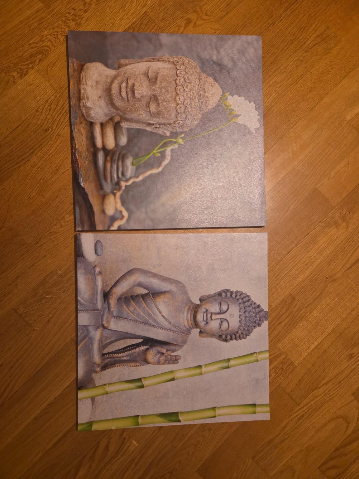 ♀️ 2 st Buddha-tavlor / canvas – Zen & harmonisk inredning | Blocket