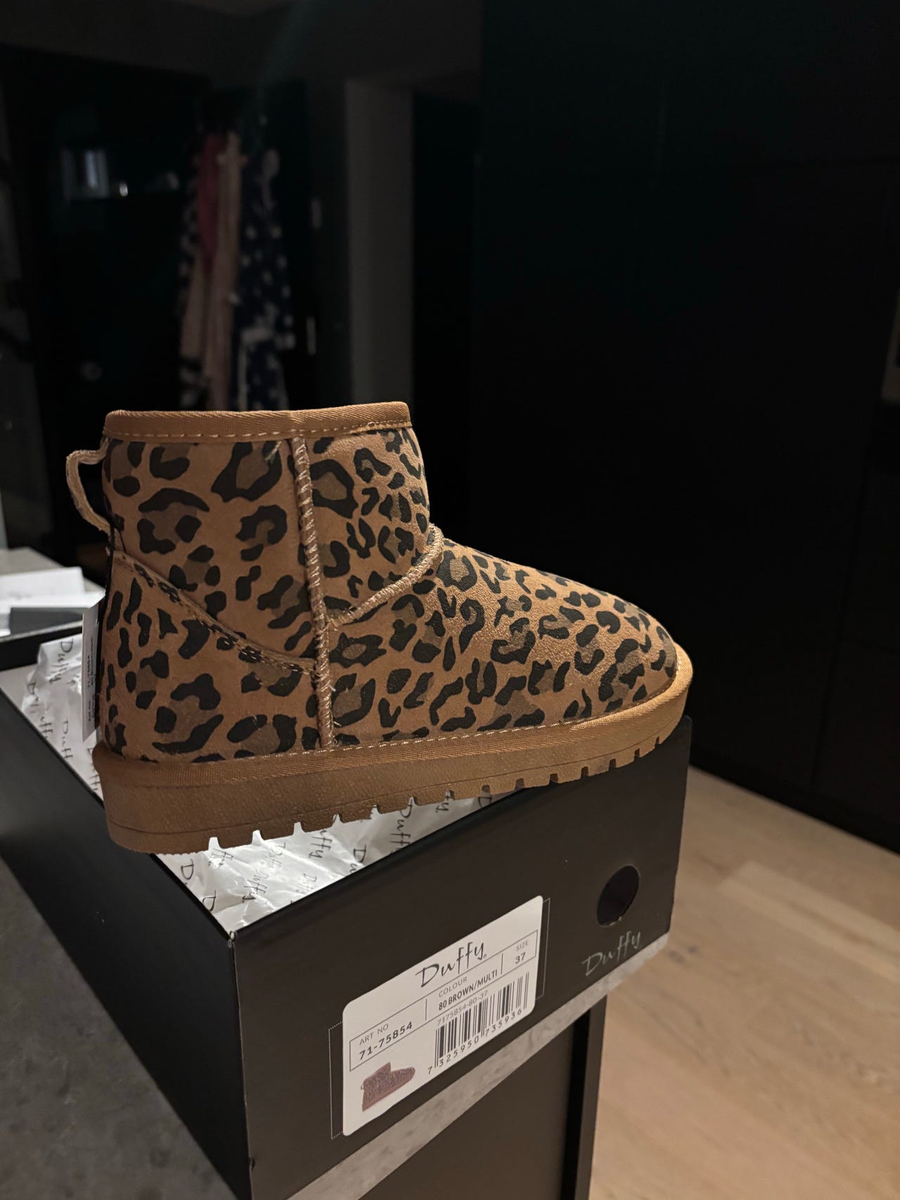 Helt nya vinterskor från Duffy 37 leopard | Blocket