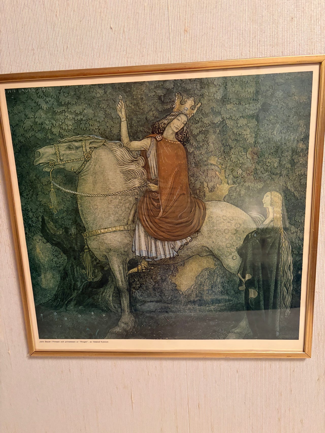 John Bauer planscher i ram x 4 | Blocket