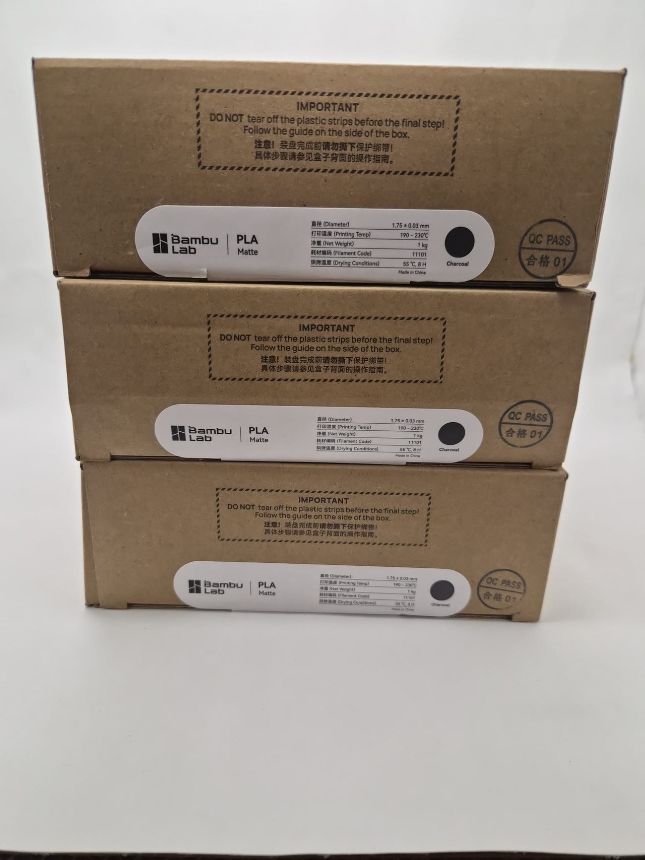 Bambu Lab Pla matte Charcoal - Svart | Blocket