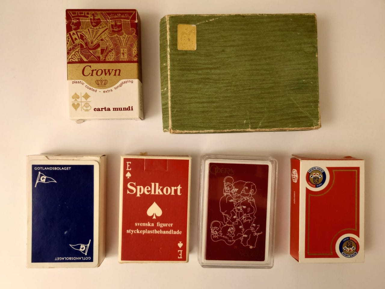Vintage Playing Cards – Crown, Platnik, Gotlandsbolaget, Spelkort,Opera ...