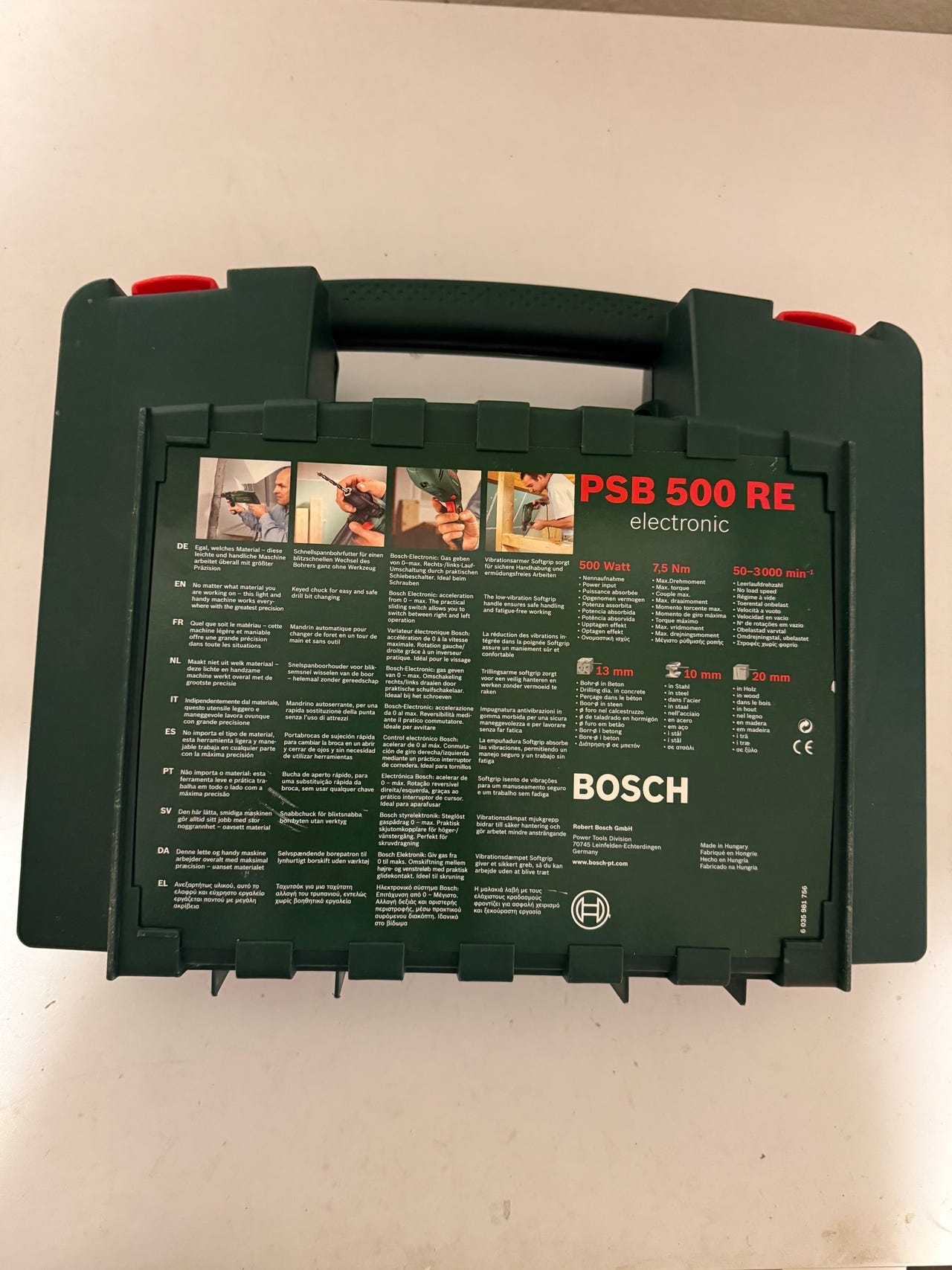 Bosch PSB 500 RE Elektrisk slagborrmaskin med väska | Blocket