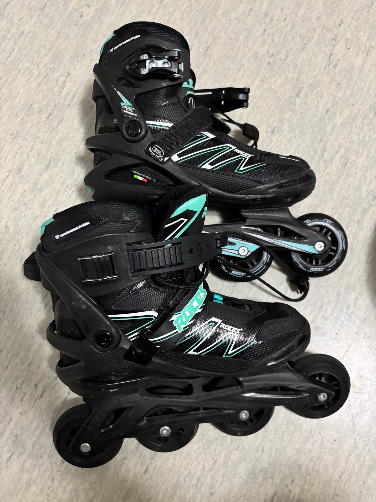Inline-skridskor Roces + skydd (Oxelo) komplett set | Blocket