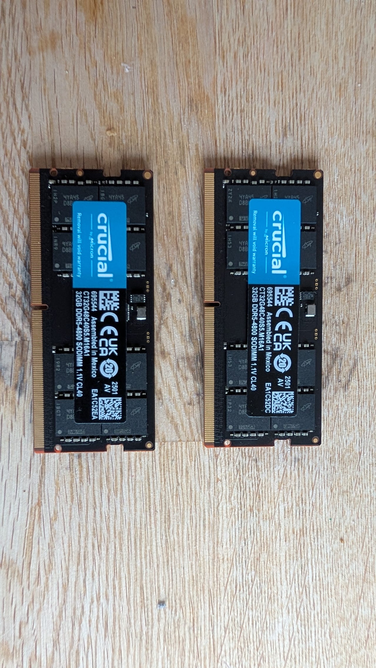 Crucial DDR5 SO-DIMM 64 GB (2×32 GB) 4800 MHz – CT2K32G48C40S5 | Blocket