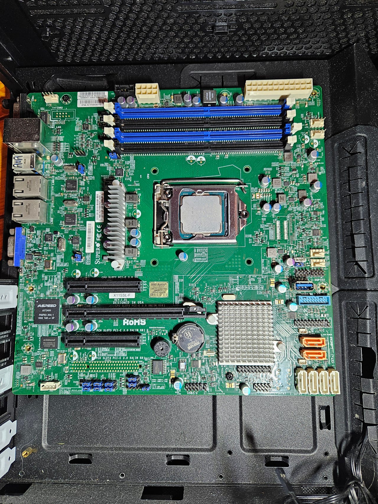 Supermicro X11SSL-F med Intel Xeon E3-1230 v6 + 32GB ECC RAM ...
