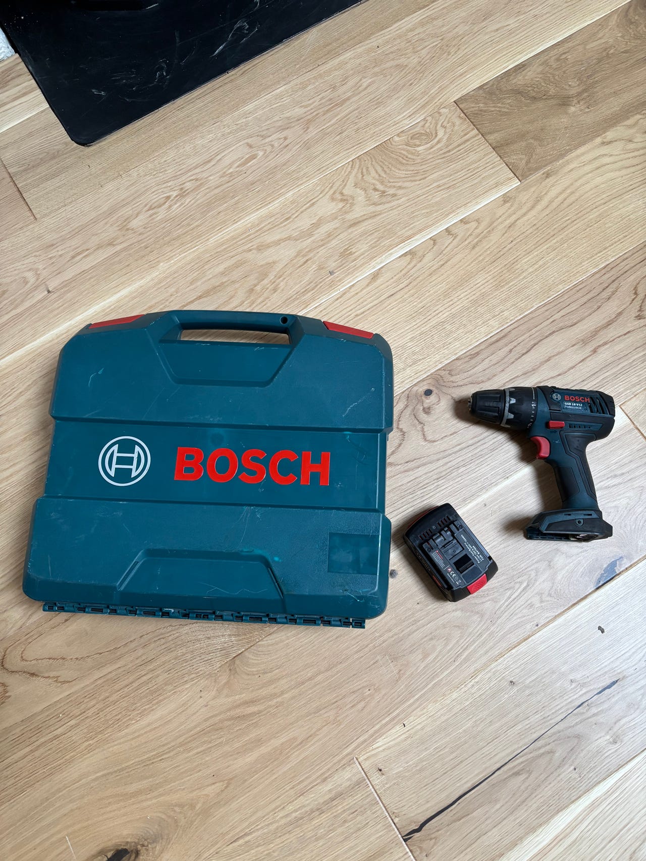 Bosch GSR 18-2-LI Professional borrskruvdragare 18V med batteri och ...