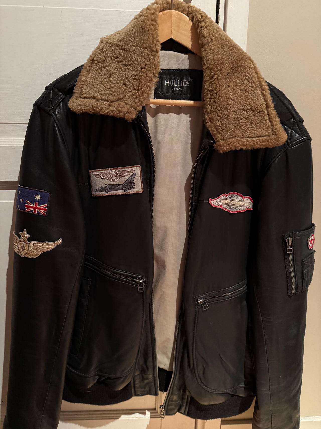 hollies pilot skin jacka | Blocket
