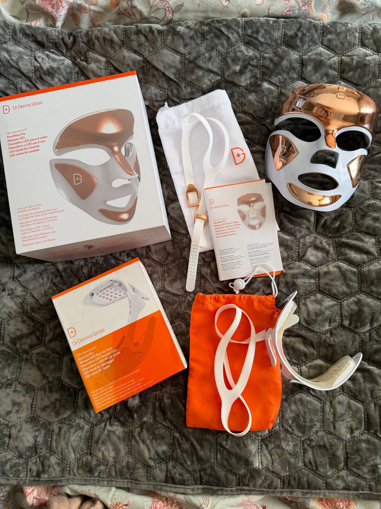 Dr Dennis Gross DRx SpectraLite FaceWare Pro LED-mask och eye care mask ...