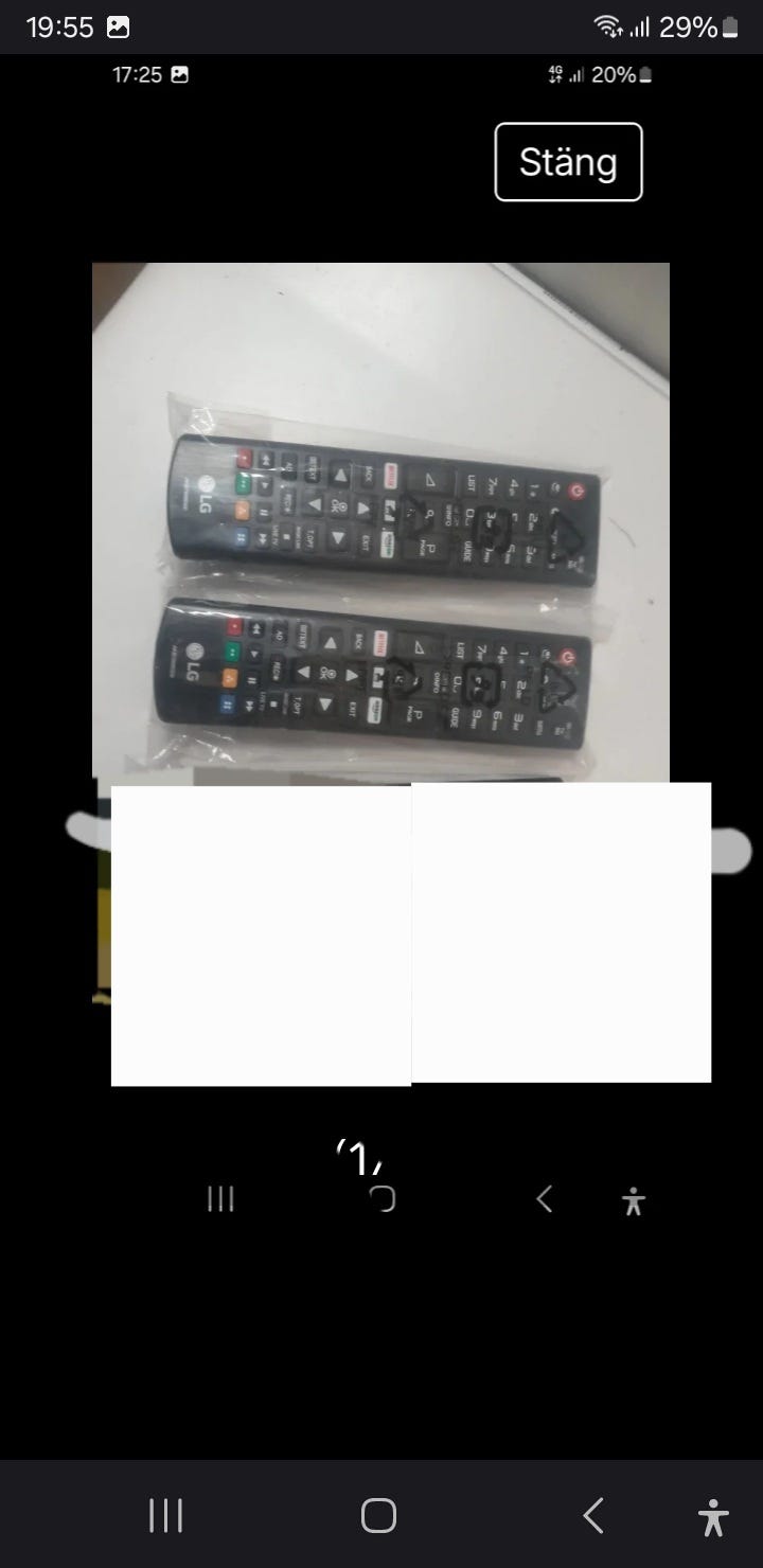 2 fjärrkontroller LG | Blocket