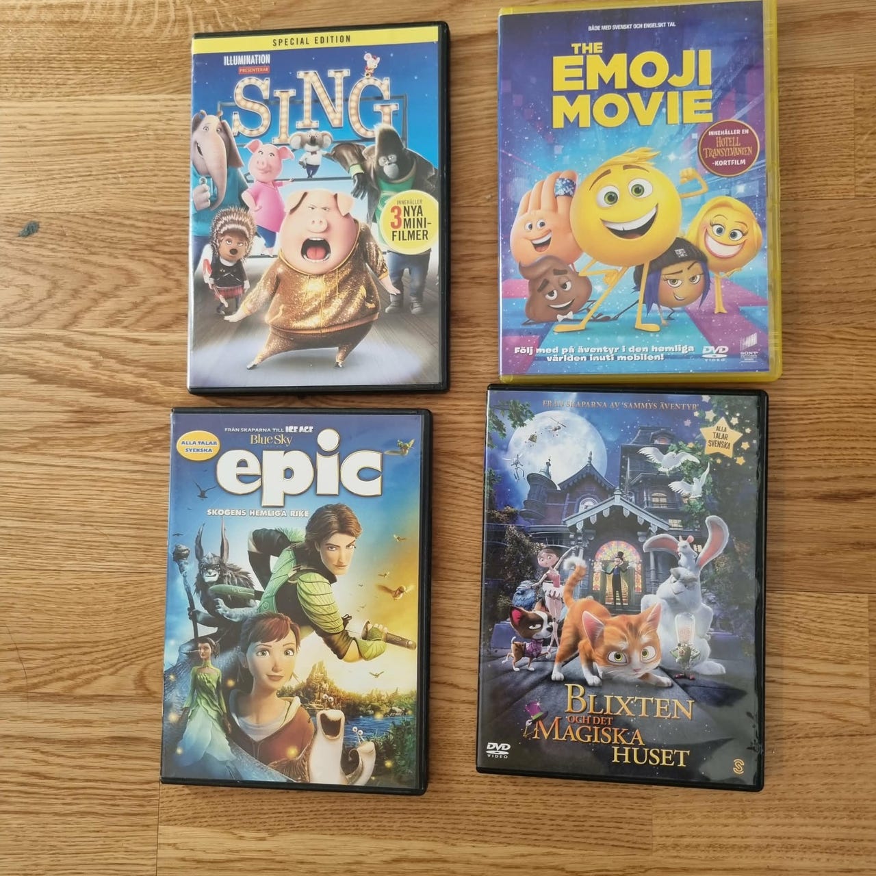 DVD-filmer Sing, Emoji, Epic och Blixten | Blocket