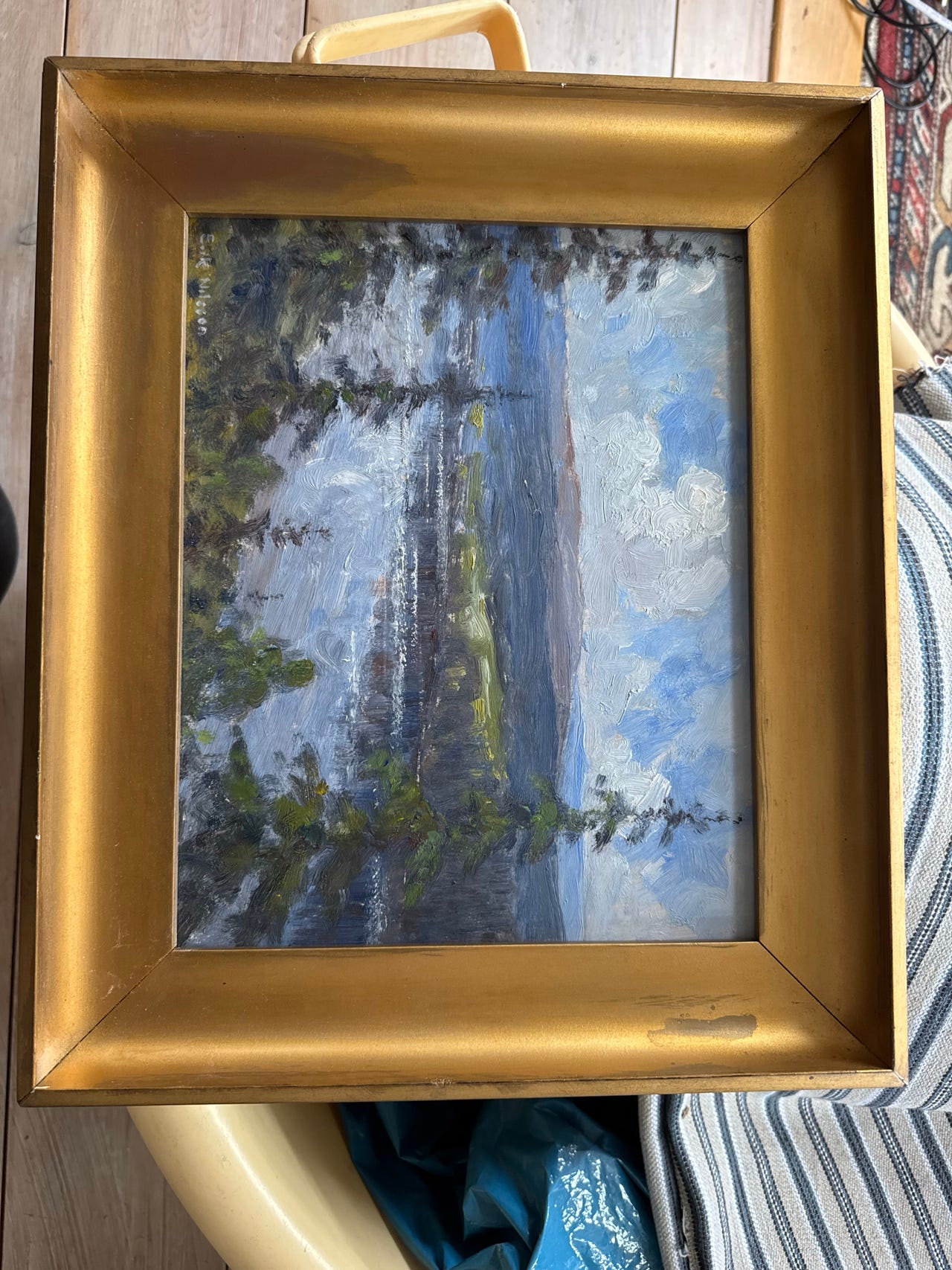 Erik L Nilsson landskap tavla 23x29 cm | Blocket