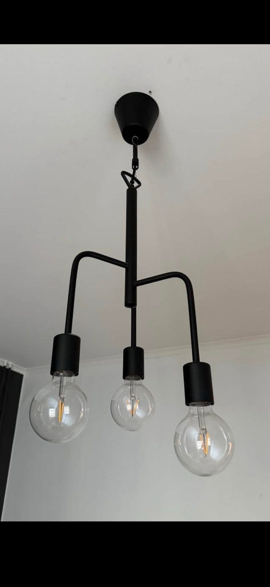 Svart lampa | Blocket