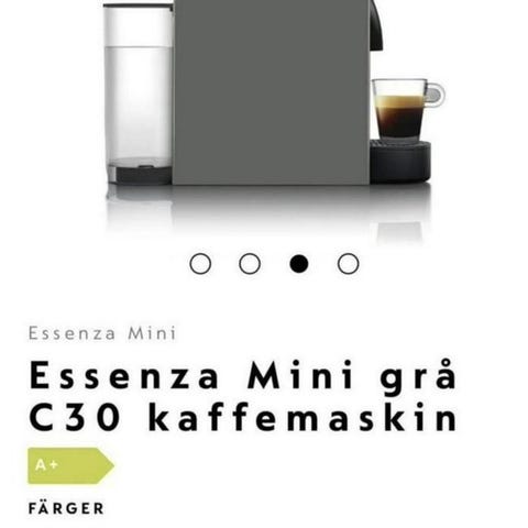 Nespresso Essenza Mini Kaffemaskin Vit | Blocket